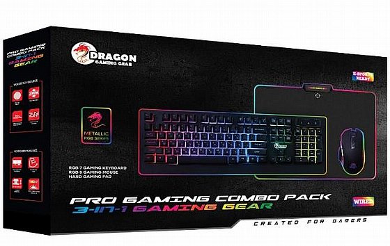 ערכת גיימינג Dragon Pro Gaming Combo Pack 3in1 | סטים גיימינג | ציוד ...