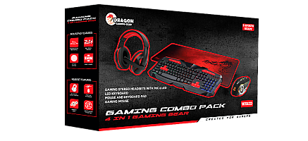 ערכת קומבו גיימינג GAMING KIT COMBO 4 IN 1 | סטים גיימינג | ציוד גיימינג
