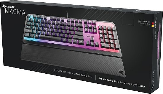 מקלדת גיימינג Roccat Magma Membrane RGB - צבע שחור | מקלדות גיימינג ...