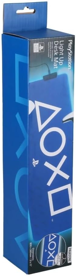 משטח RGB לעכבר ולמקלדת Playstation RGB Light Up | תאורת RGB | ציוד גיימינג