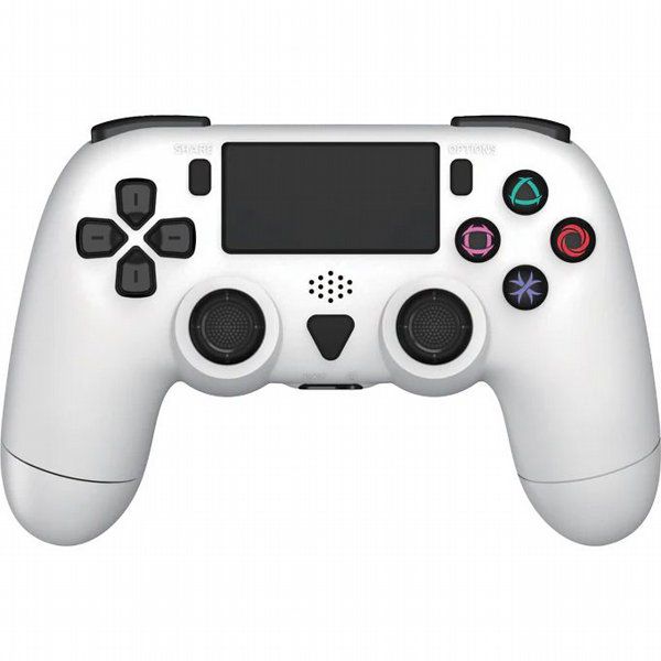 בקר גיימינג Dragon Double Shock Ps4 Wirless Controller צבע לבן שנה